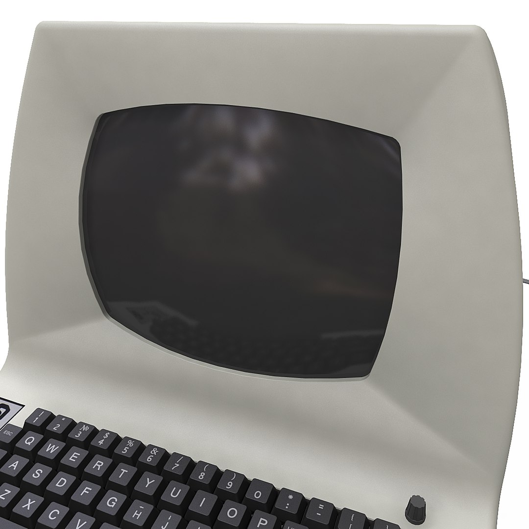 retro terminal adm 3a 3d max