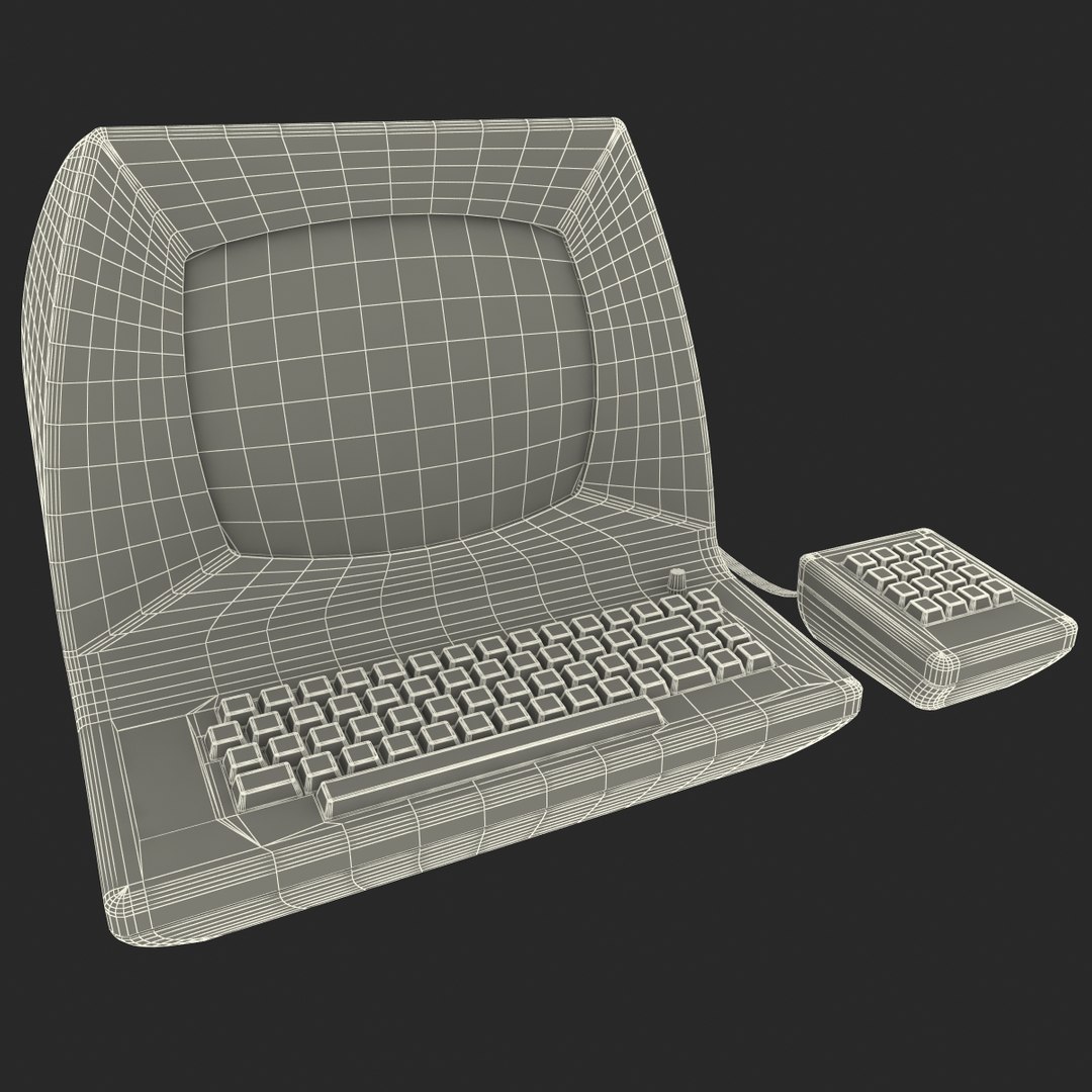 retro terminal adm 3a 3d max