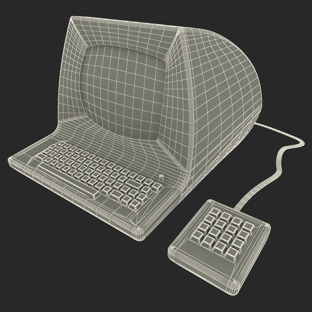 retro terminal adm 3a 3d max