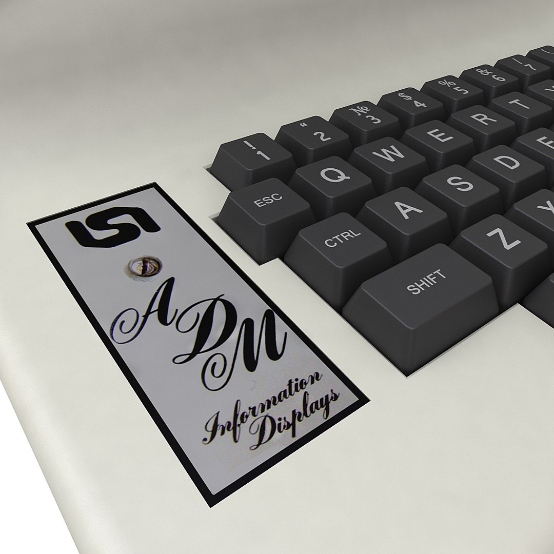 retro terminal adm 3a 3d max