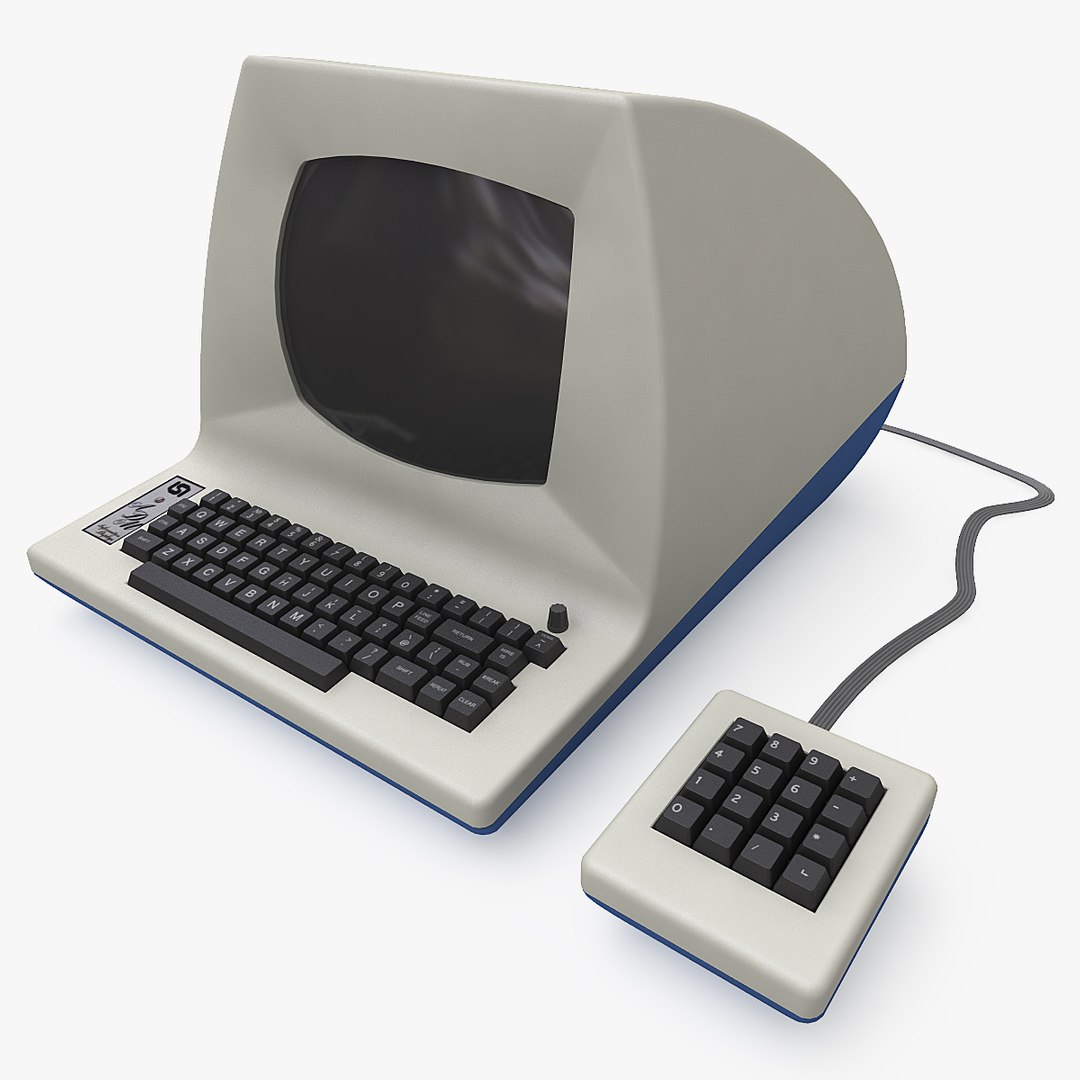 retro terminal adm 3a 3d max