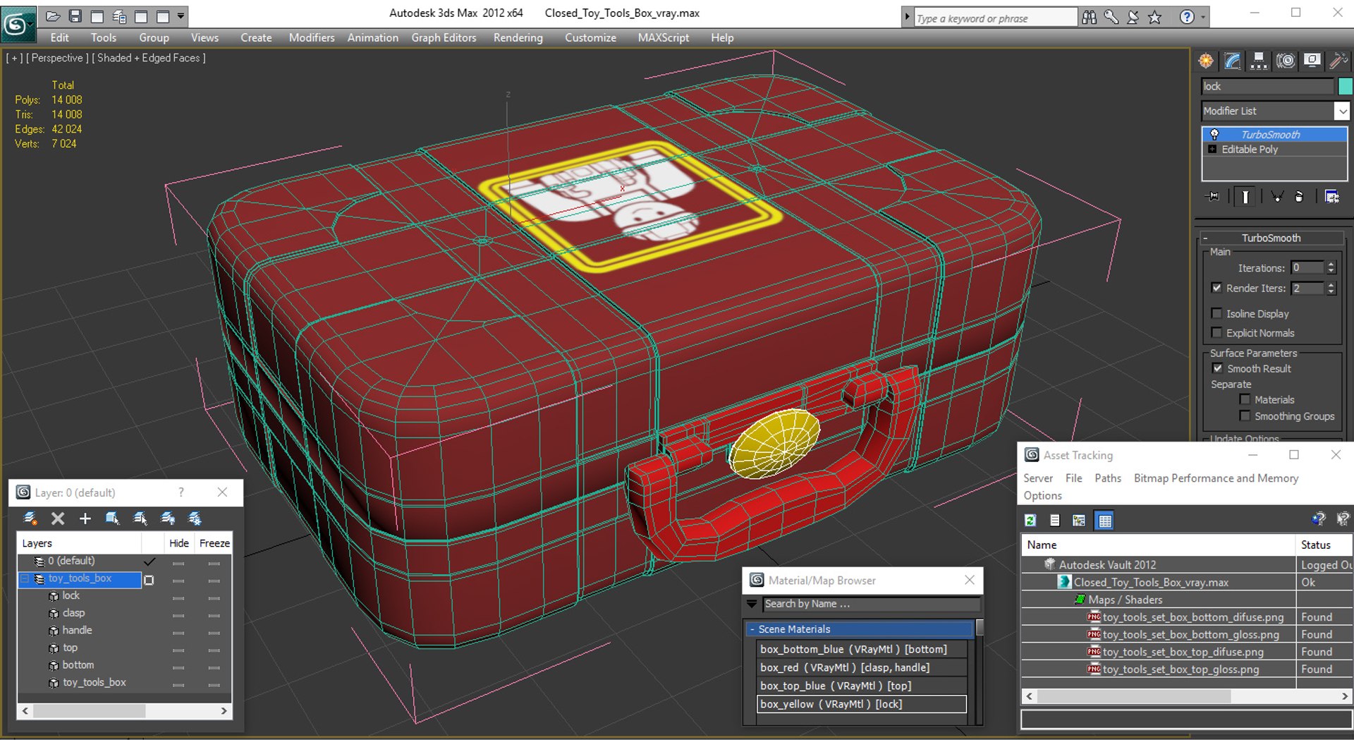 3D Model Closed Toy Tools Box - TurboSquid 1356766