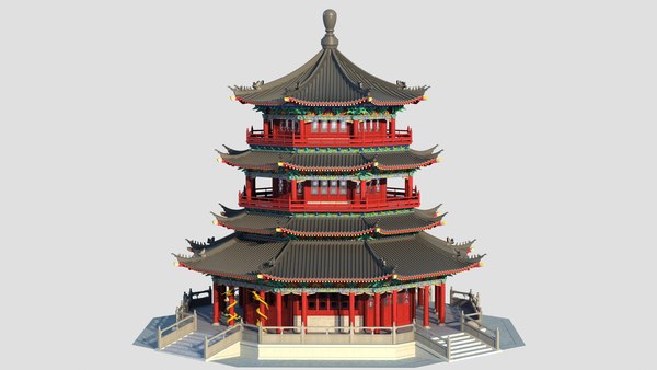 3D model chinese building - TurboSquid 1668589