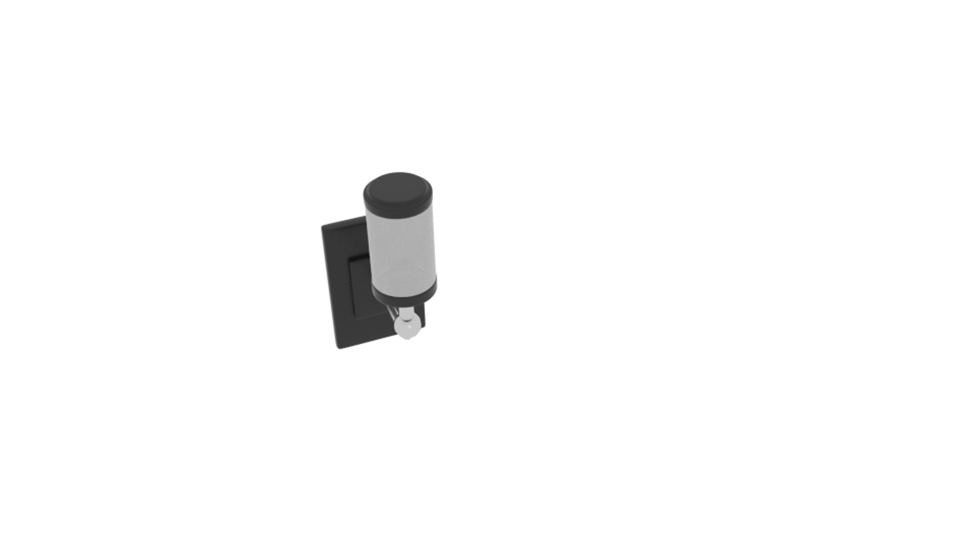 Wall lamp cylinder sphere 3D model - TurboSquid 1230962