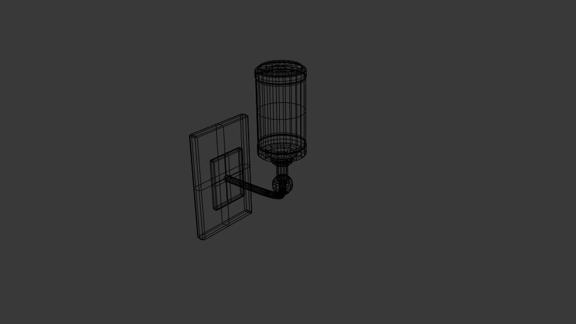 Wall lamp cylinder sphere 3D model - TurboSquid 1230962