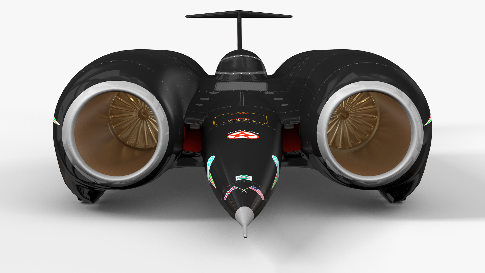 modelo 3d Thrust SCC Land record coche a reacción - TurboSquid 1735218