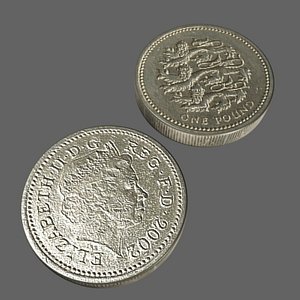 3D British Pound Coin Models - Browse & Download Formats - TurboSquid