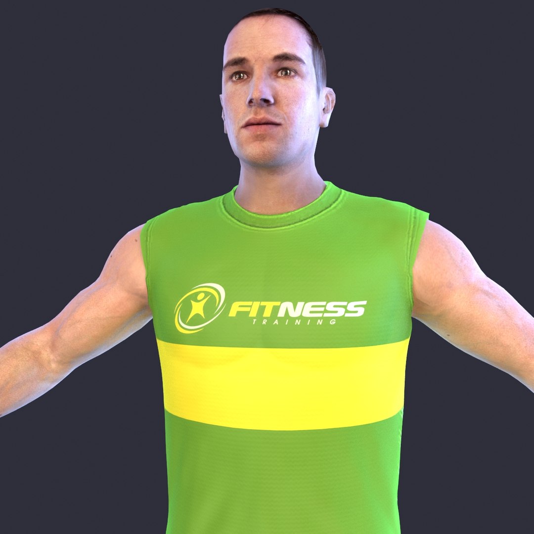 Gym Athlete Model - TurboSquid 1430760