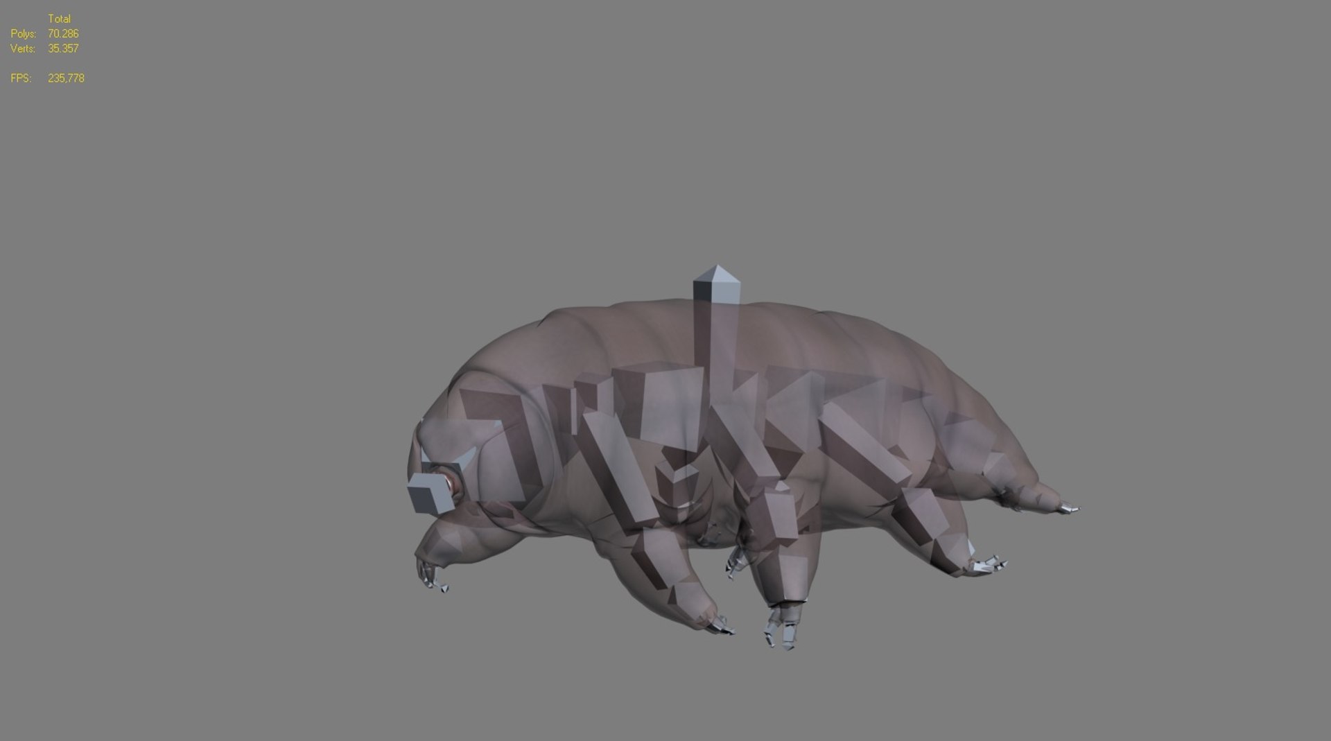3d Tardigrade Animation Water Bear