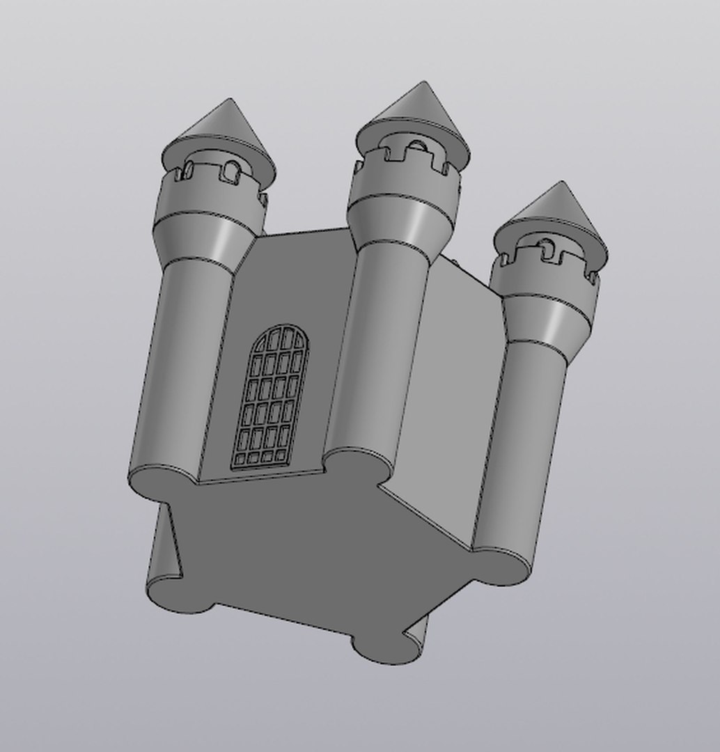 Pencil Holder Flowerpot Castle 3D - TurboSquid 1844987
