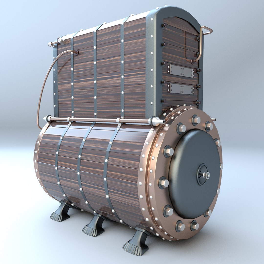 3d Steampunk Boiler Model