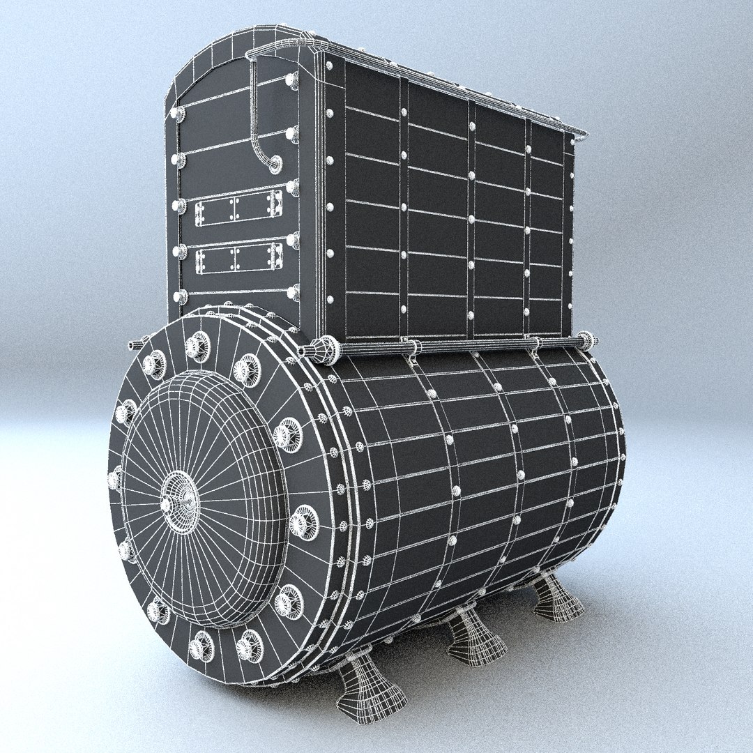 3d Steampunk Boiler Model
