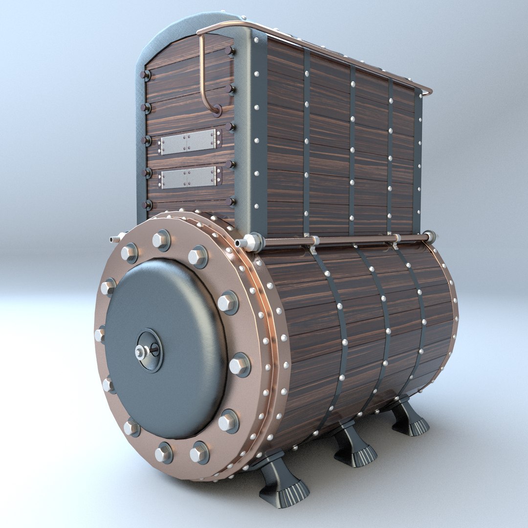 3d Steampunk Boiler Model