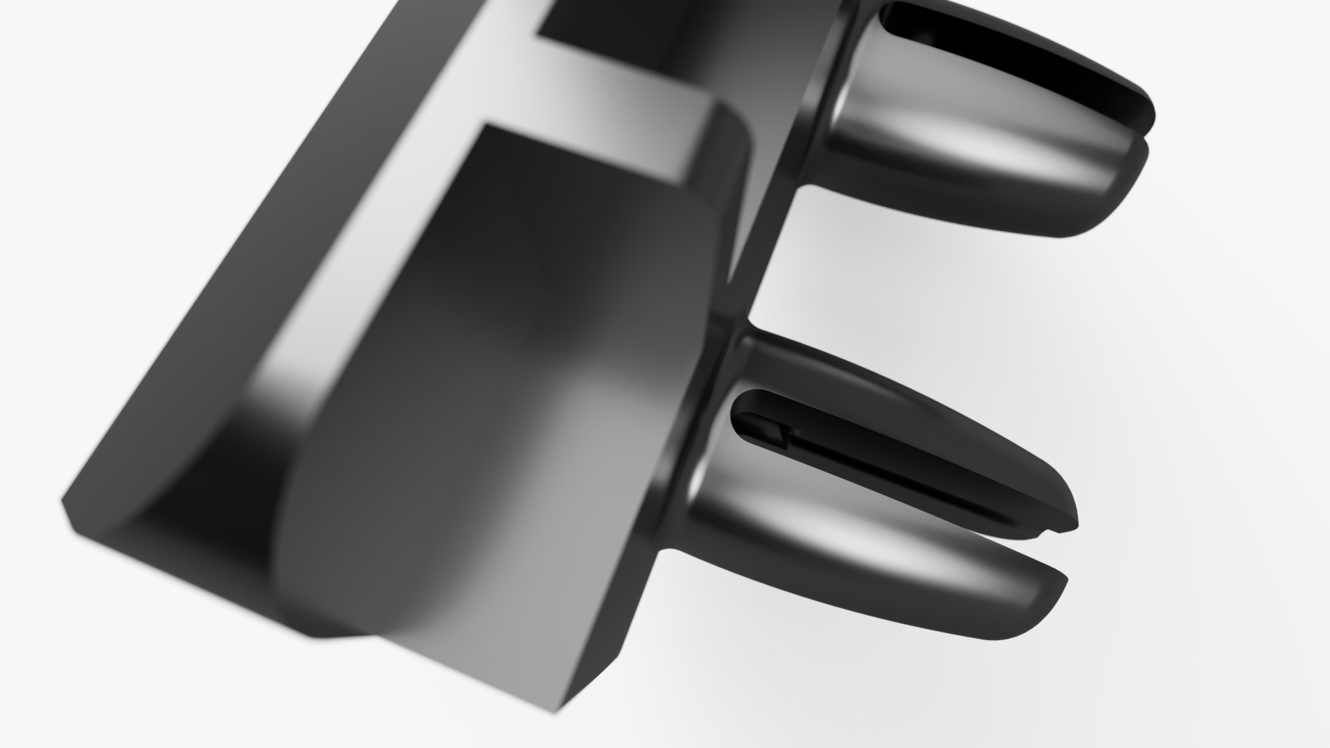 3D CRX Rear bumper brackets model - TurboSquid 2174949