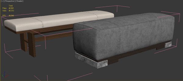 3D bench press star ottoman model - TurboSquid 1302637