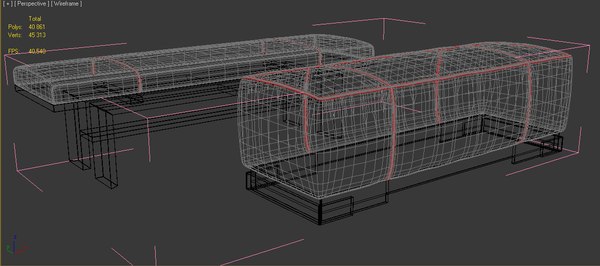 3D bench press star ottoman model - TurboSquid 1302637