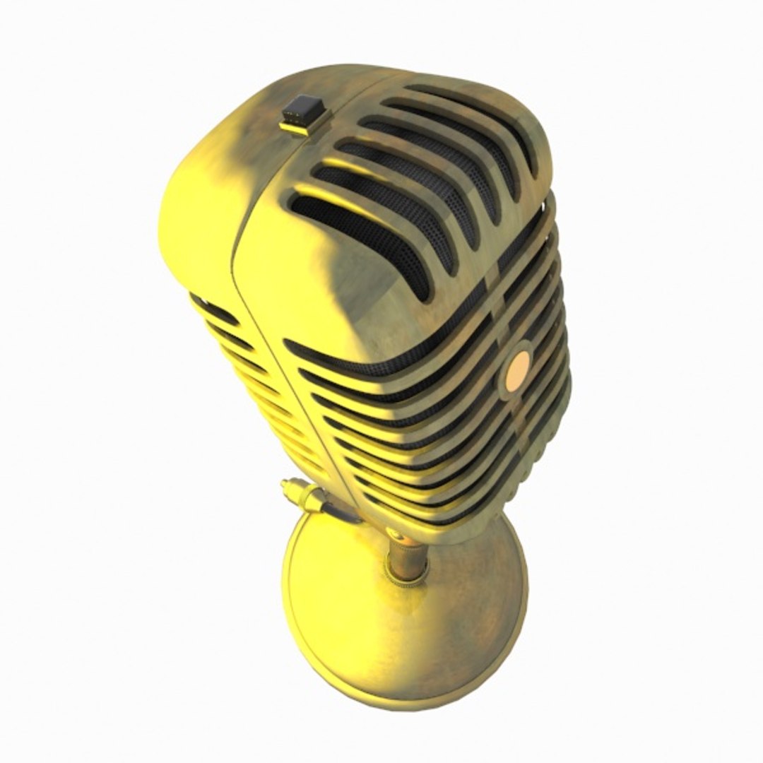 3d Microphone Phone Mic Model
