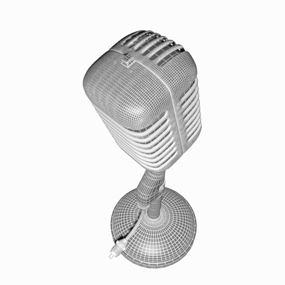 3d Microphone Phone Mic Model