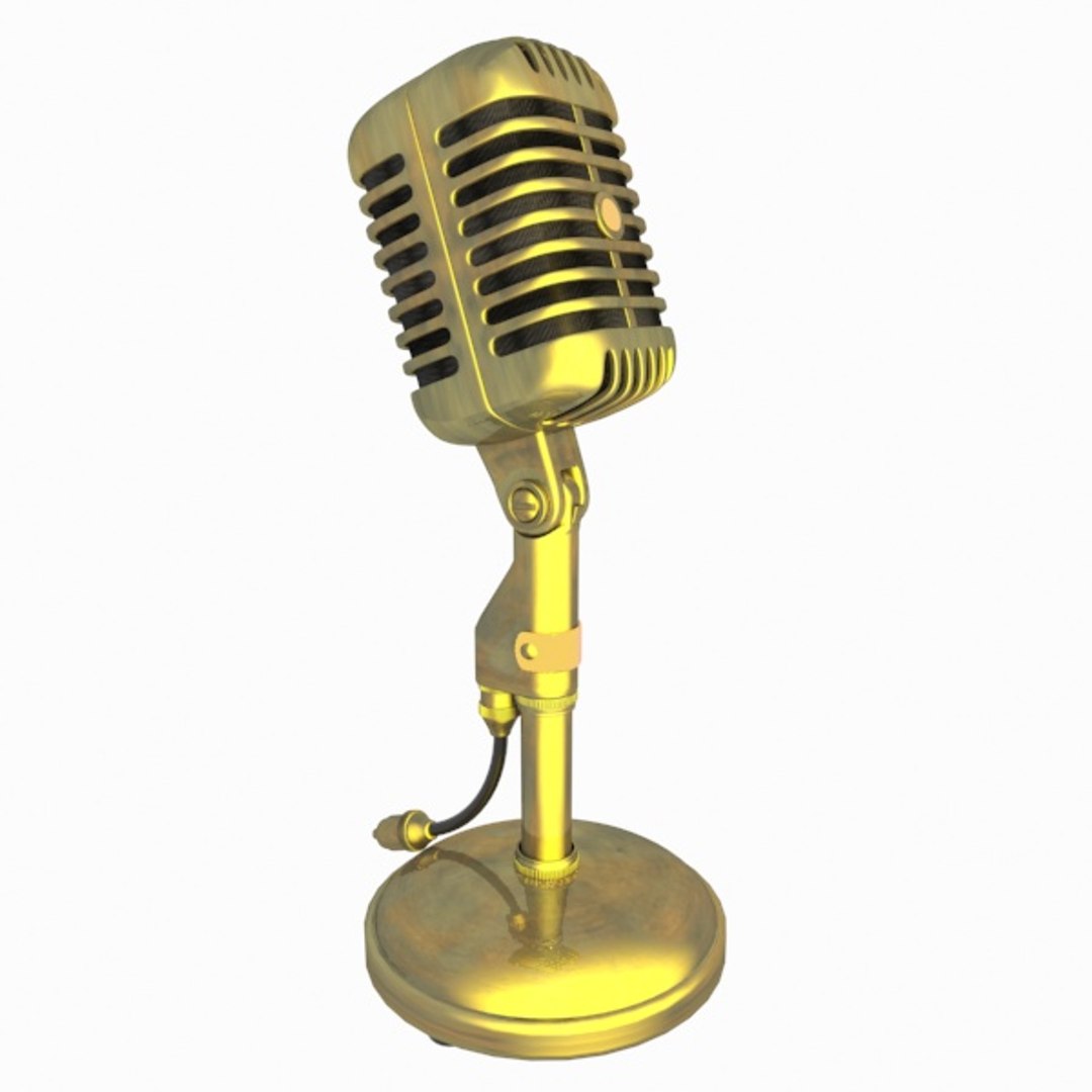 3d microphone phone mic model