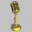 3d Microphone Phone Mic Model