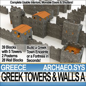 ancient roman wall milecastle 3d model