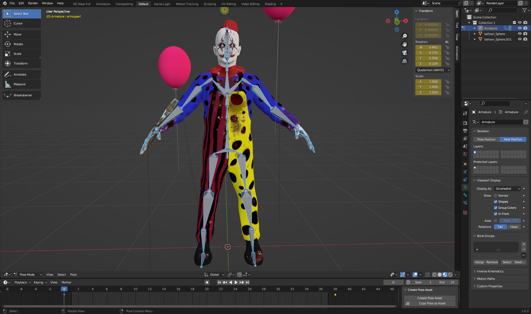 Crazy Clown 3D Model - TurboSquid 2118107