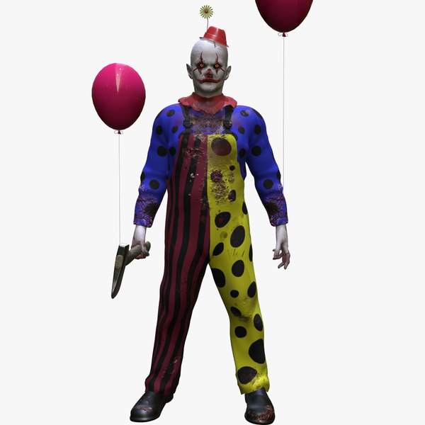 modelo 3d payaso loco - TurboSquid 2118107