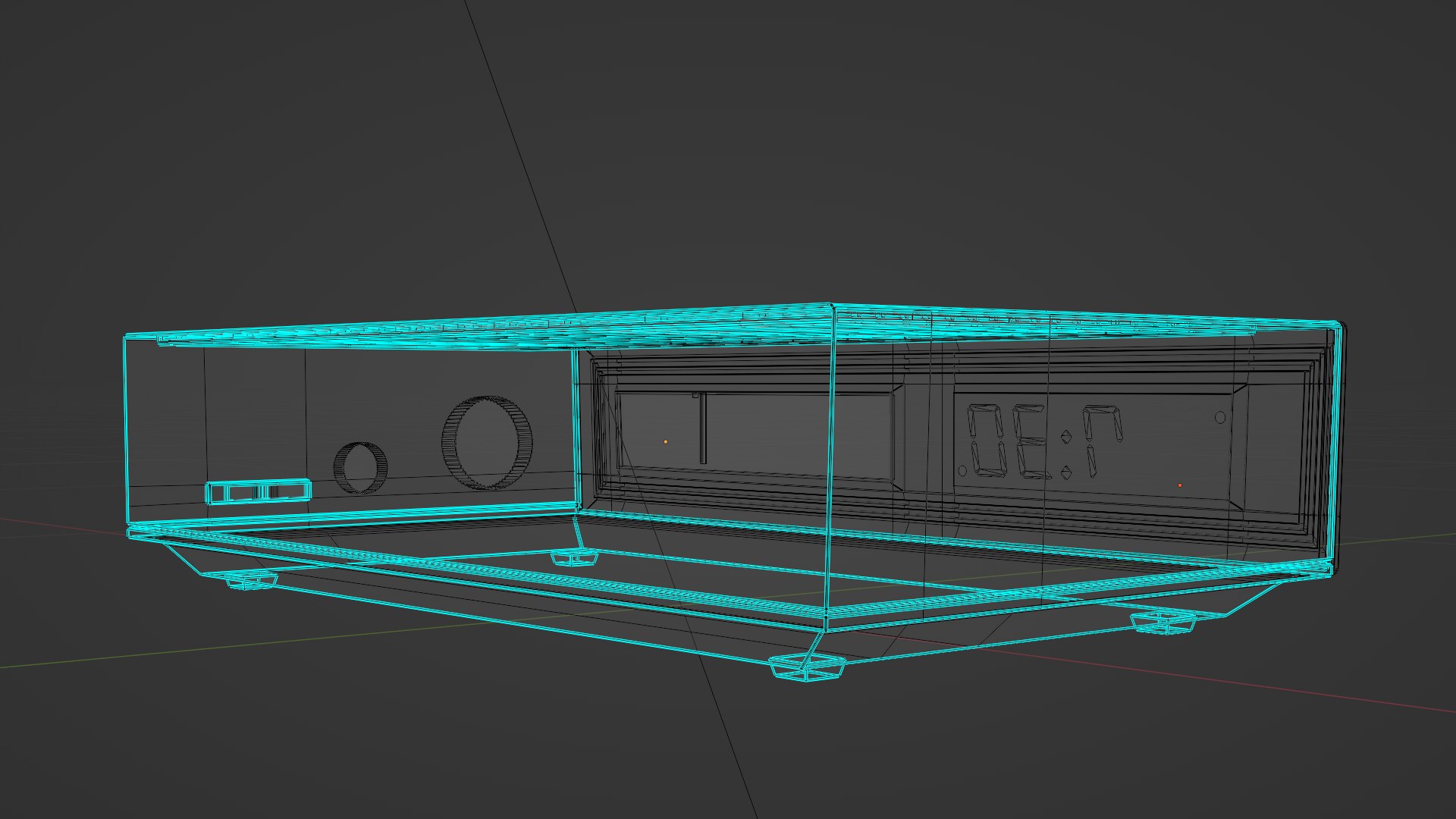 Digital Alarm Clock Radio 3D - TurboSquid 2418635