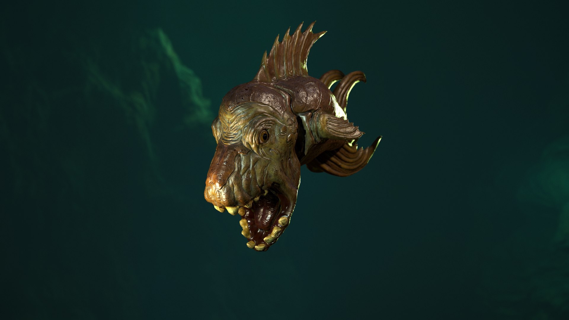 Fish Monster - Hump Fish 3D Model - TurboSquid 1902013