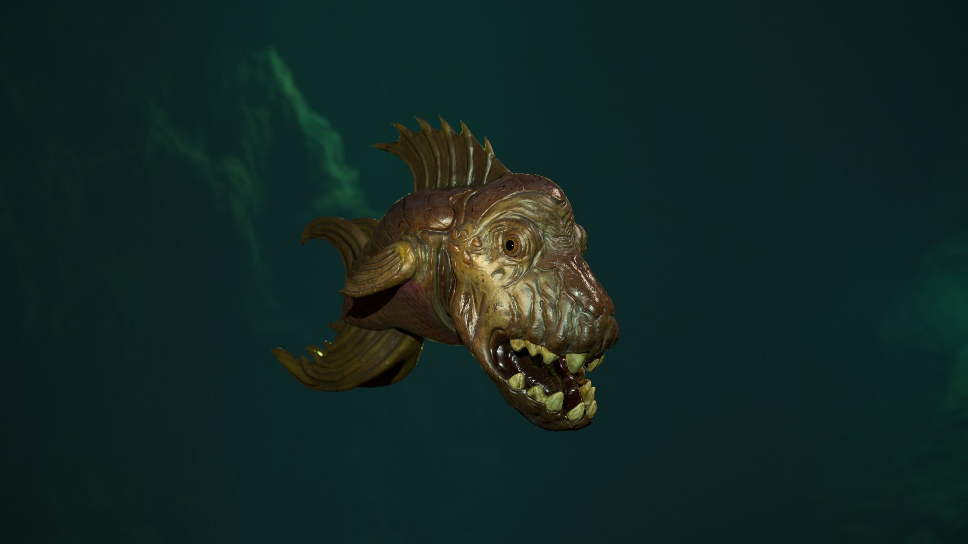 Fish Monster - Hump Fish 3D Model - TurboSquid 1902013