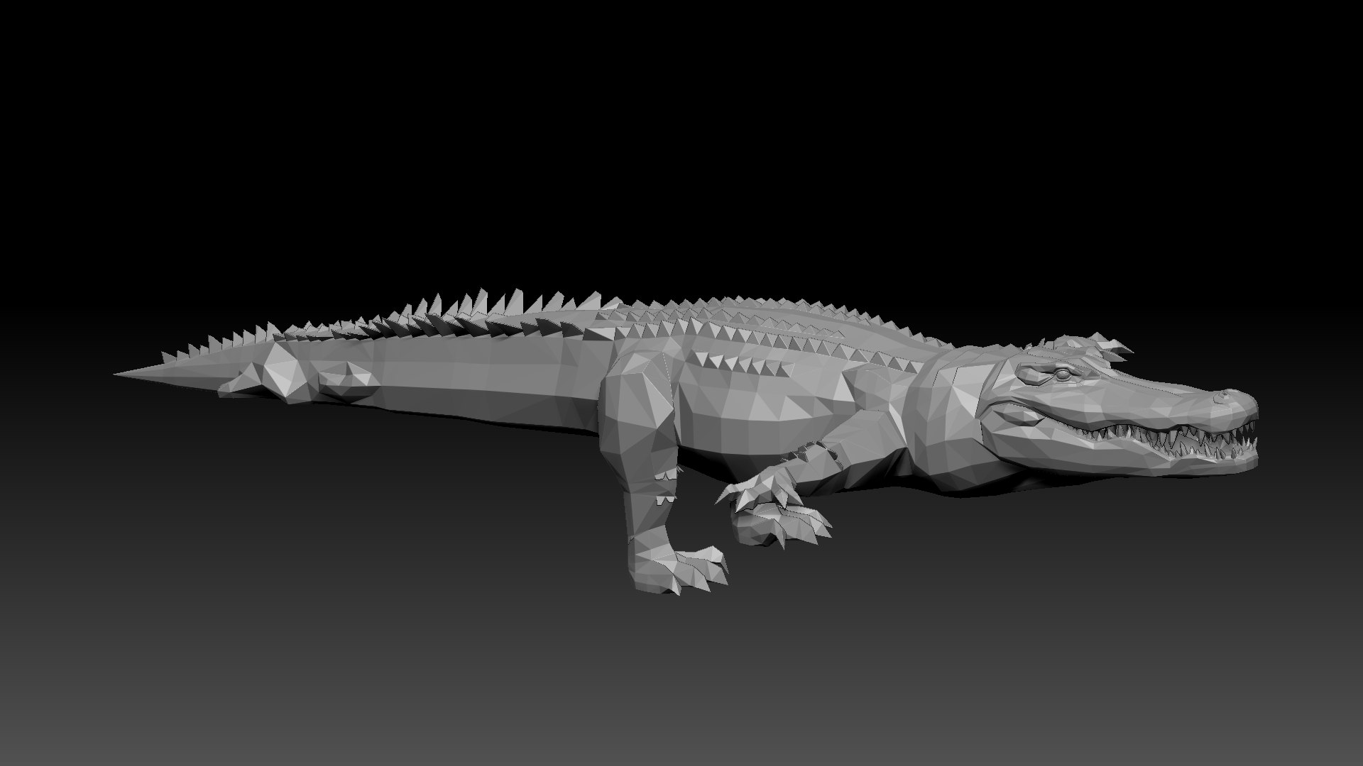 3D Low Poly Alligator 3D Animal - Ready For Games 22 Animations ...
