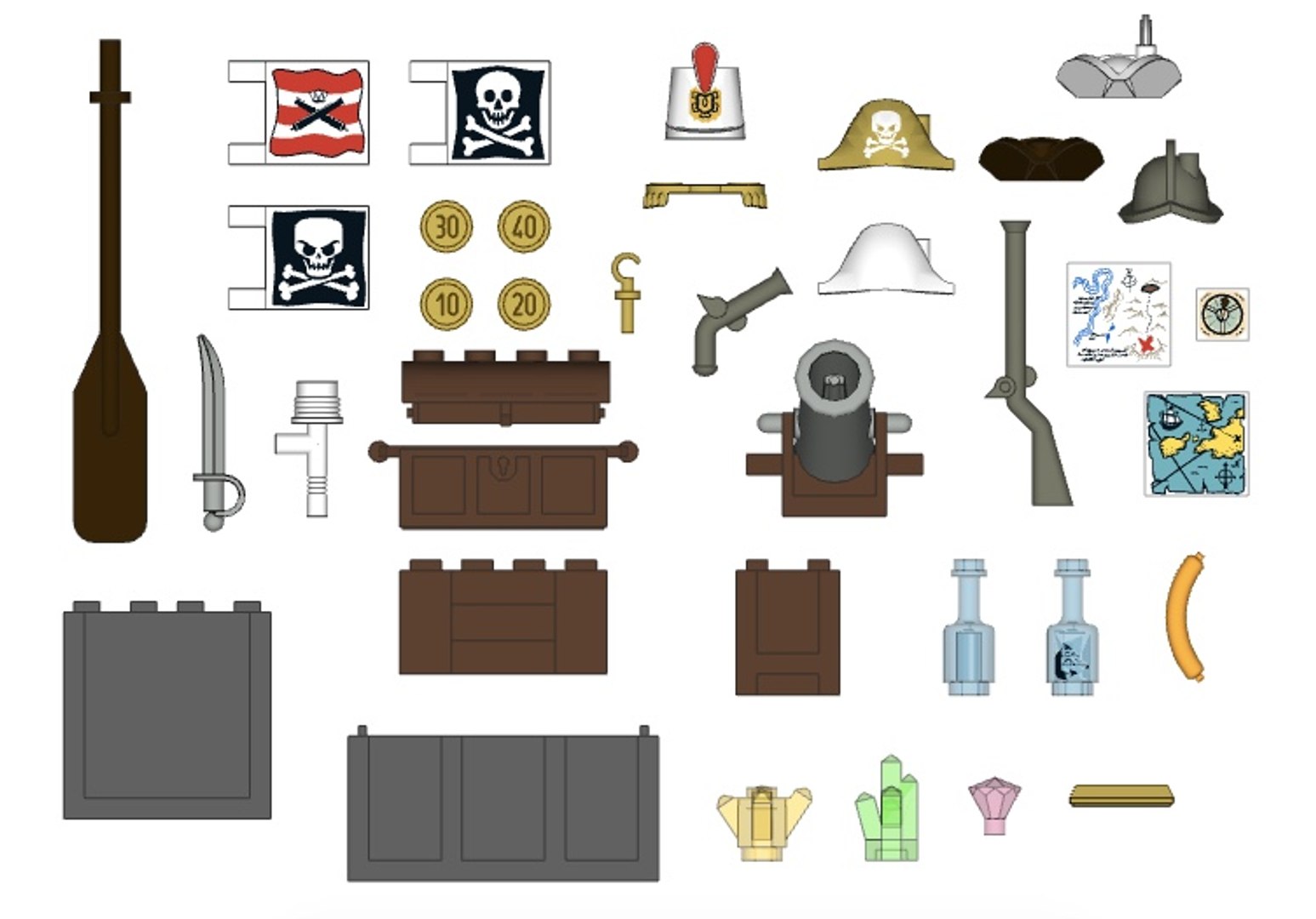 3D Lego Pirate Model - TurboSquid 1228345