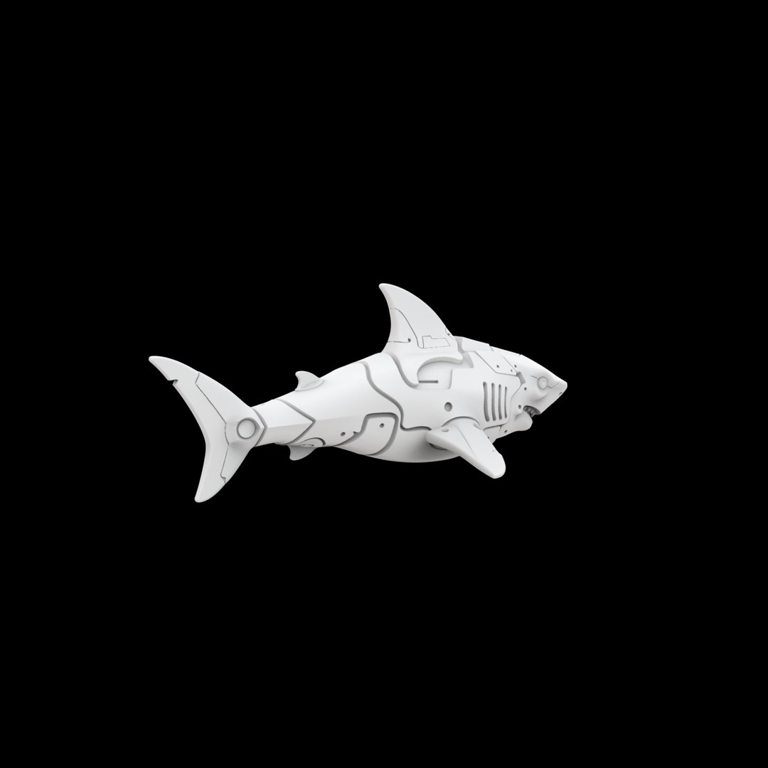 3D Shark Mech Guardian 3D Printable Model Model - TurboSquid 2469528