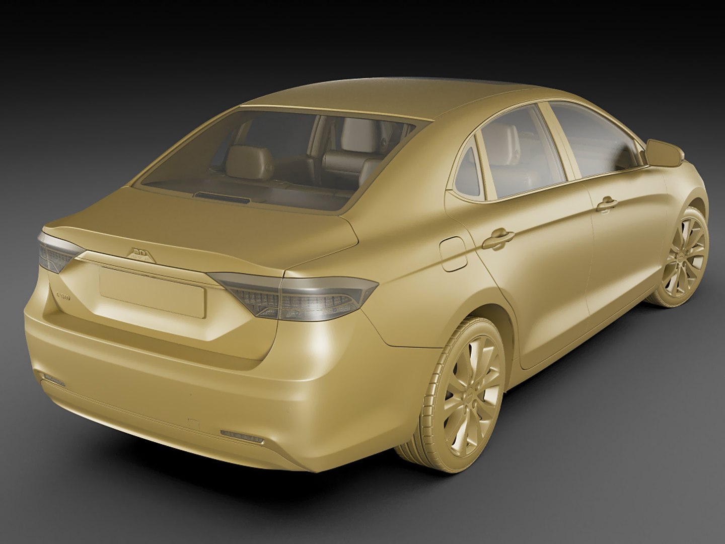 3D generic compact sedan model - TurboSquid 1194528