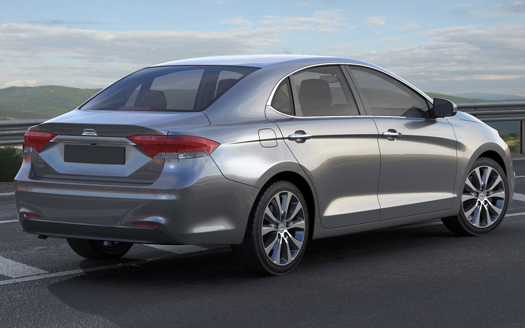 3D Generic Compact Sedan Model - TurboSquid 1194528