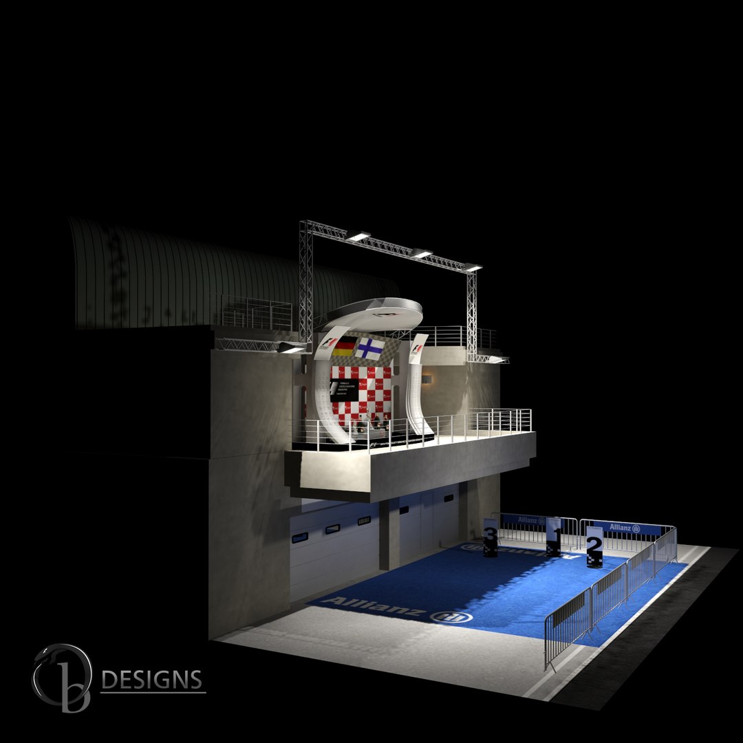 3d Formula Podium Model