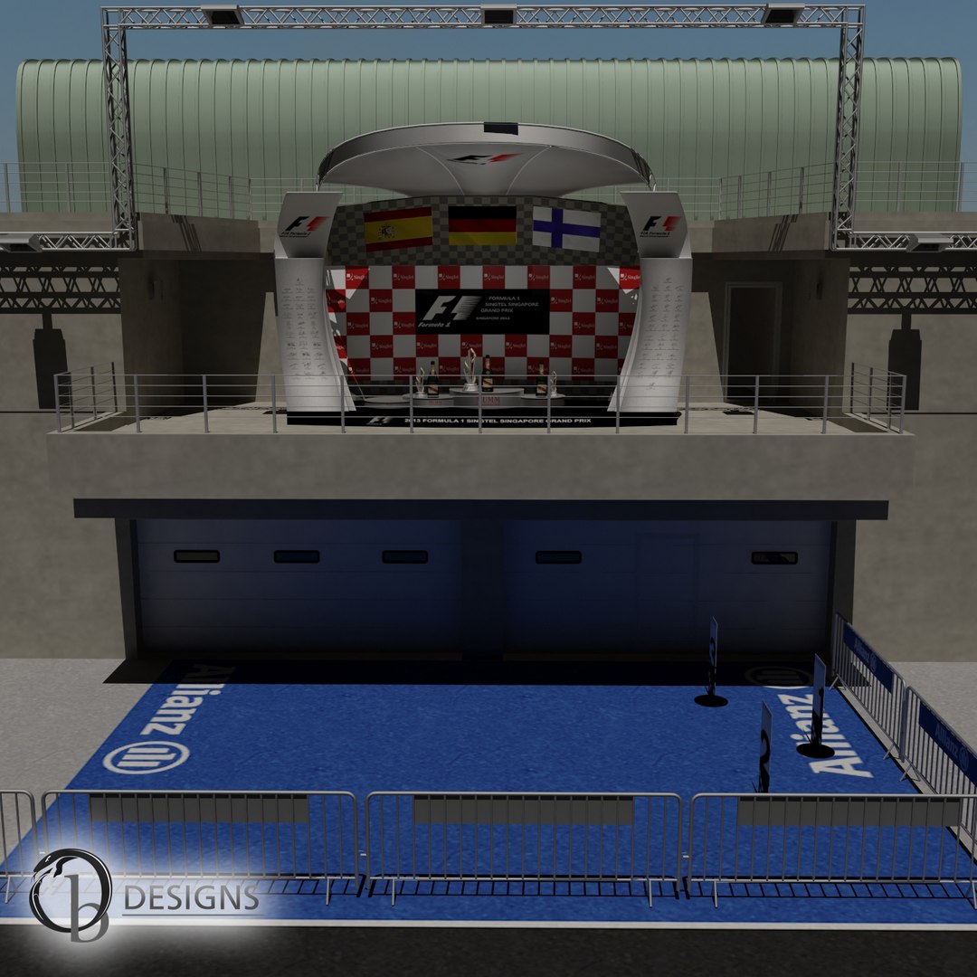 3d Formula Podium Model