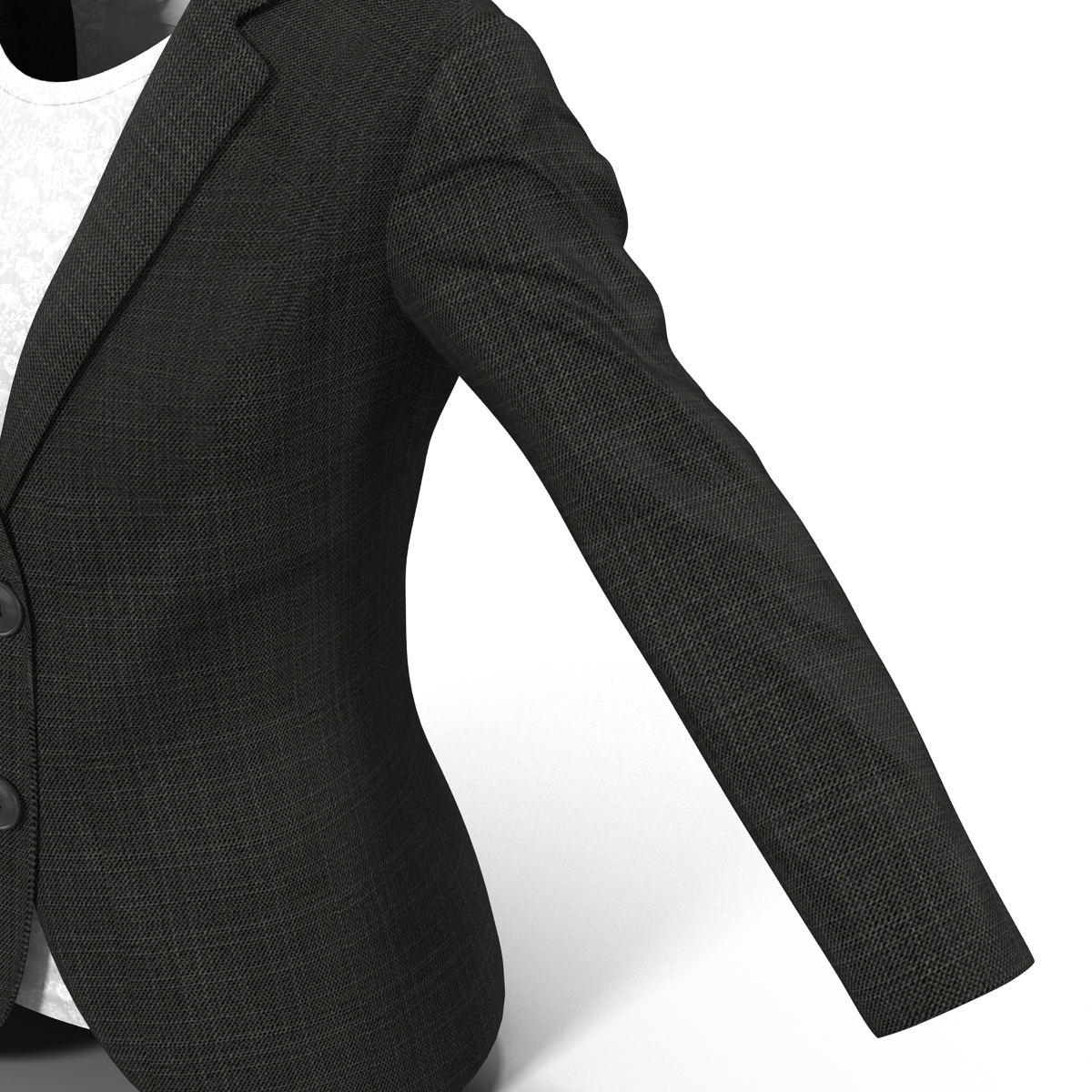 3d women suit jacket modeled