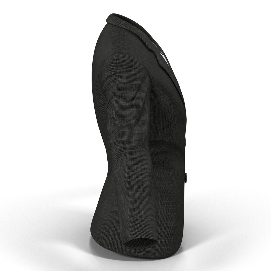 3d Women Suit Jacket Modeled