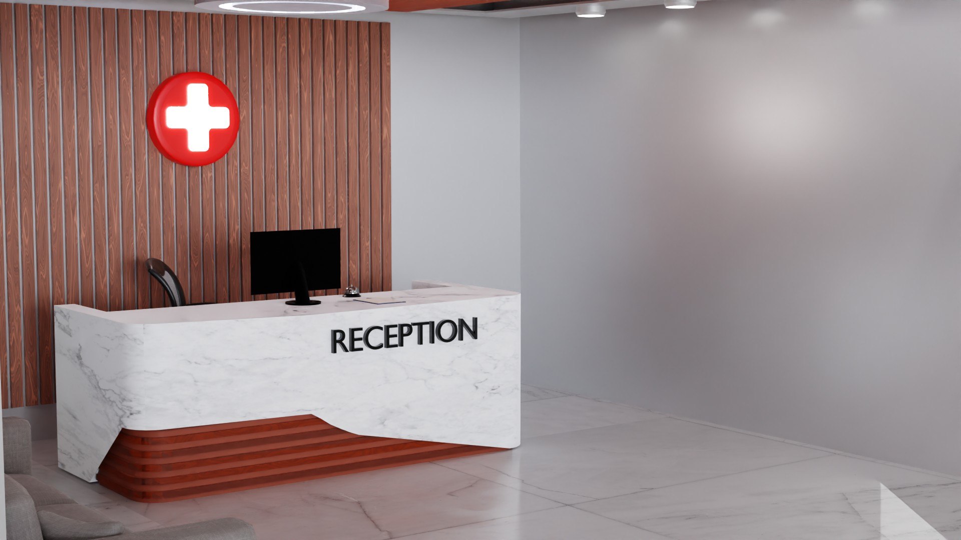 Hospital reception 3D model - TurboSquid 2061640