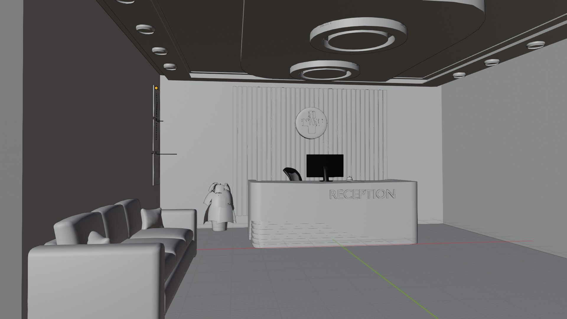 Hospital reception 3D model - TurboSquid 2061640