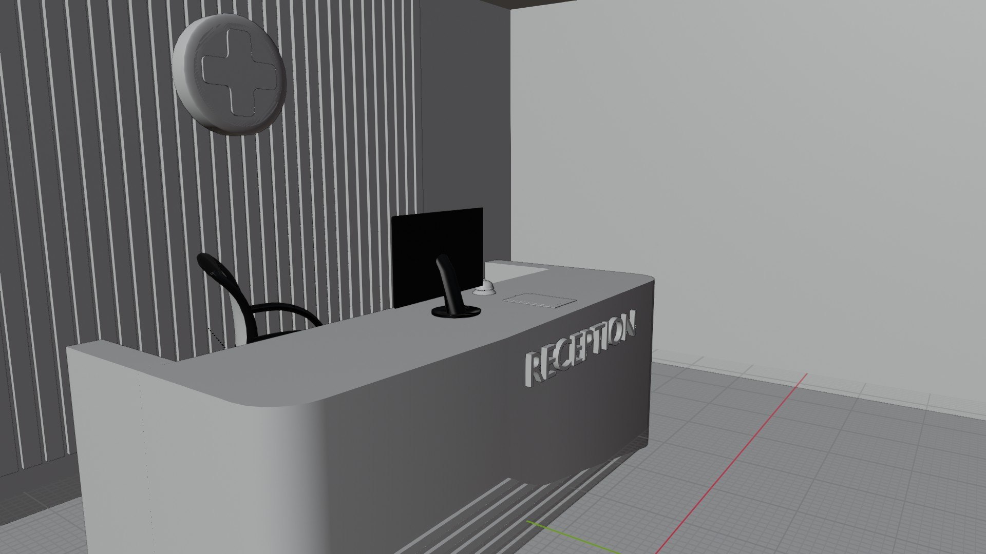 Hospital reception 3D model - TurboSquid 2061640