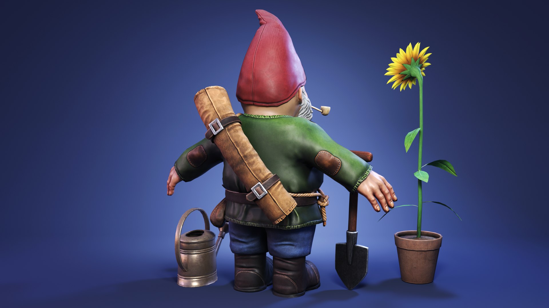 3D Stylized Garden Gnome - TurboSquid 1842033