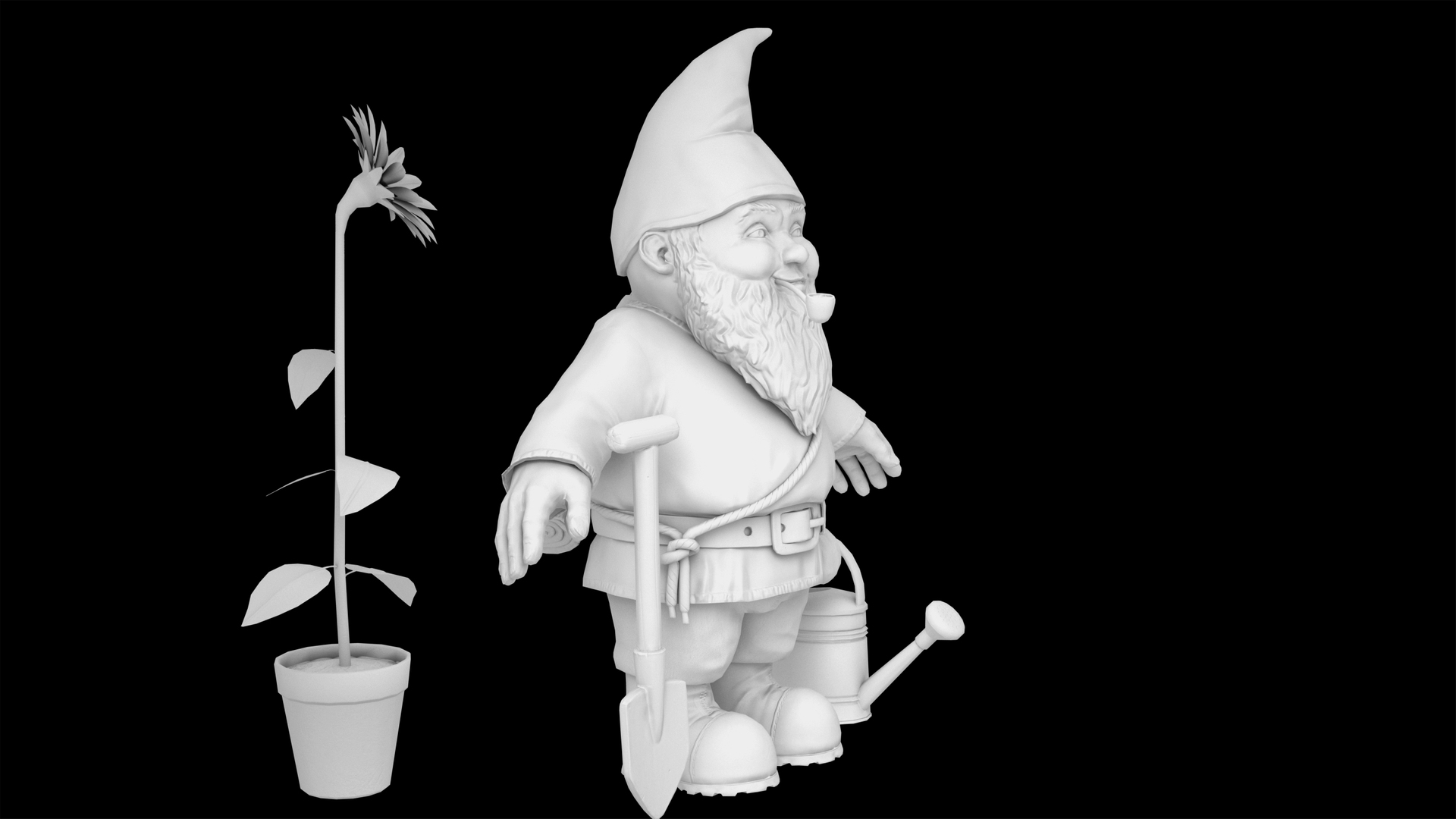 3D Stylized Garden Gnome - TurboSquid 1842033