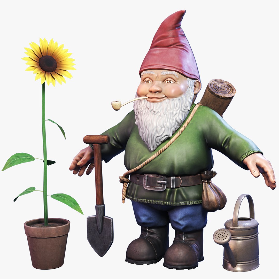 3D Stylized Garden Gnome - TurboSquid 1842033