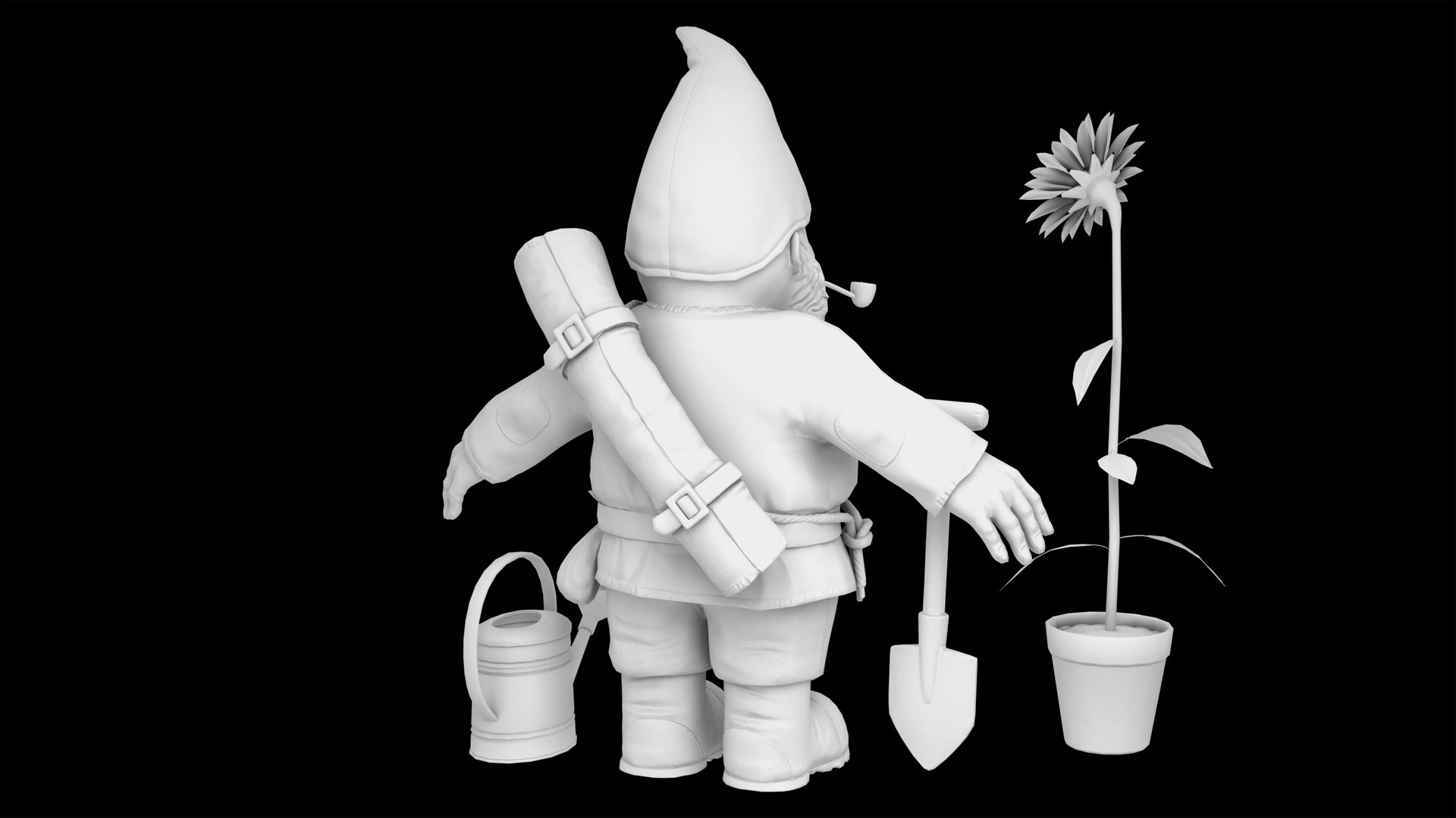 3D Stylized Garden Gnome - TurboSquid 1842033