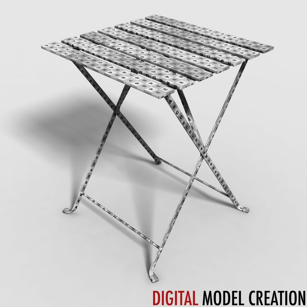 3d Model Of Set Furniture Bistros