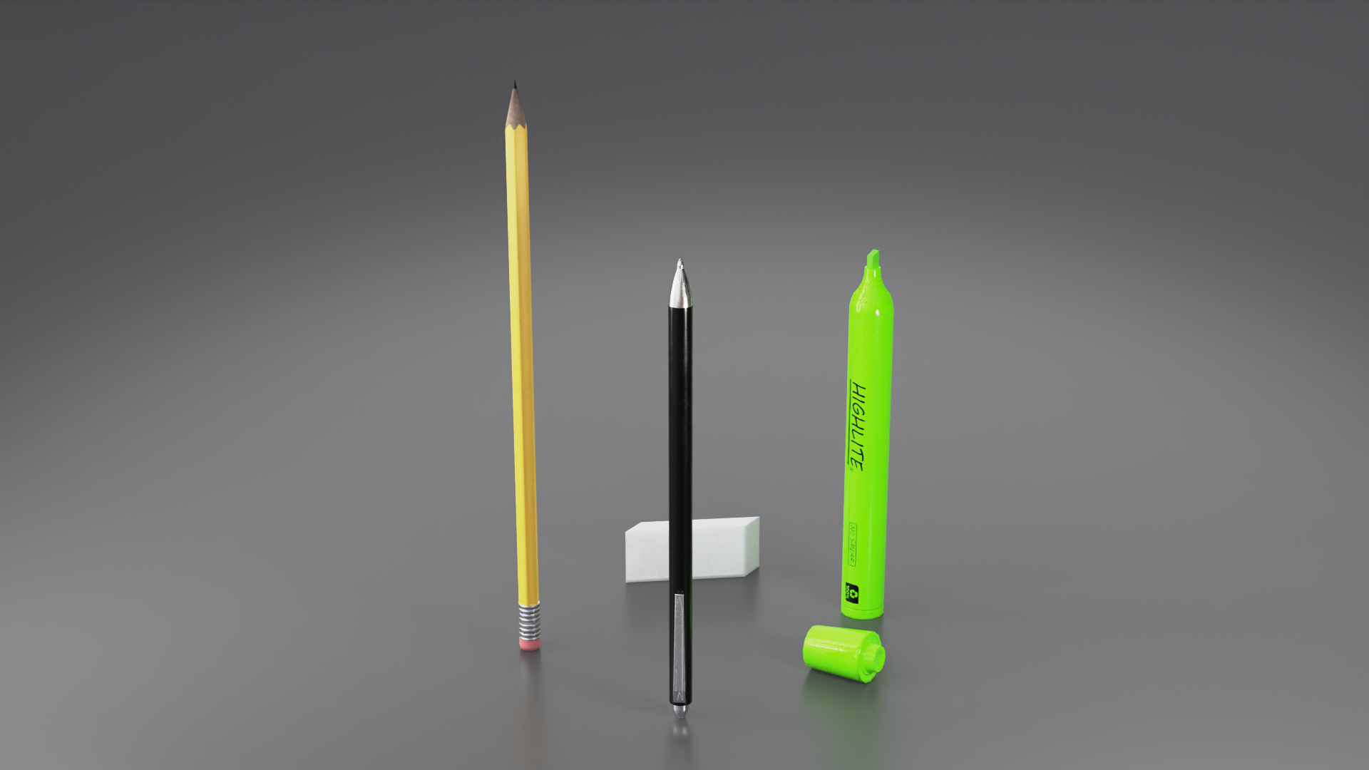 3D Writing Tool Set Pack - TurboSquid 1773387