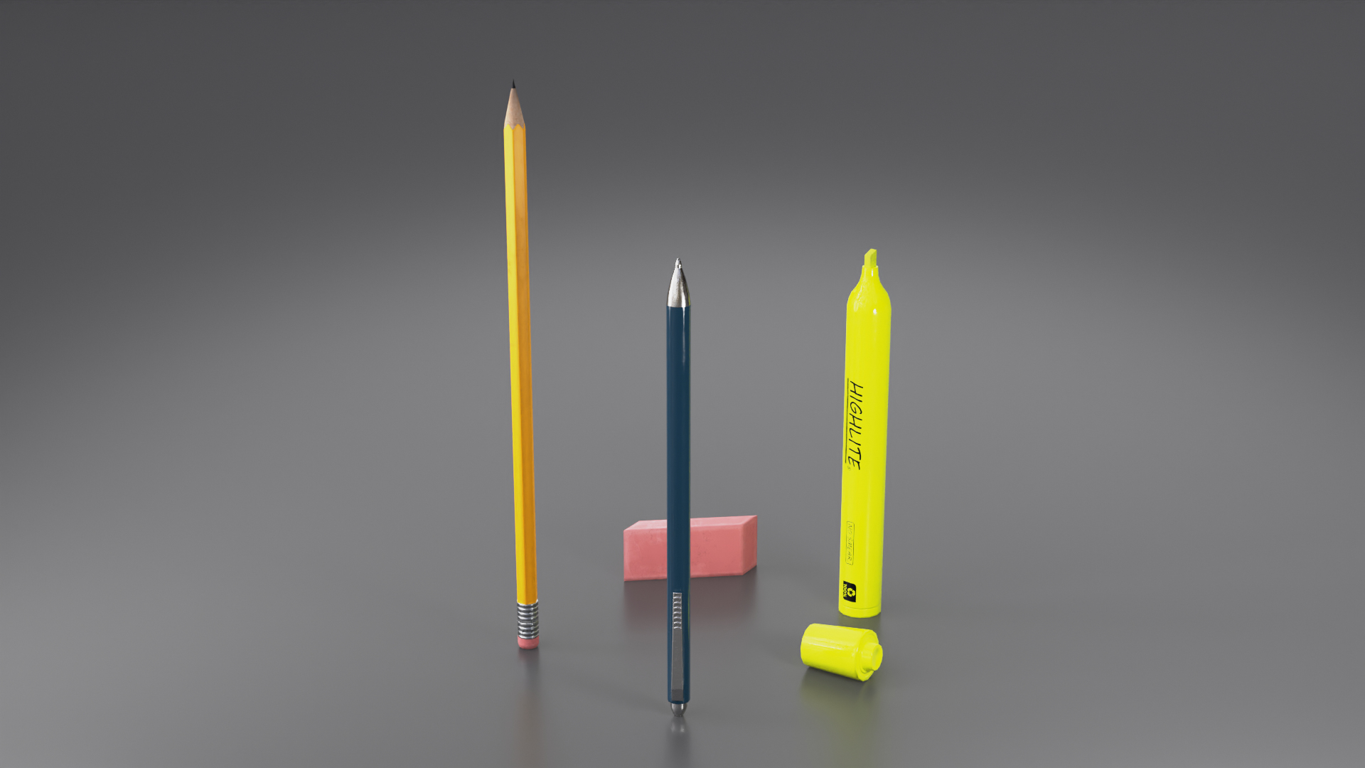 3D Writing Tool Set Pack - TurboSquid 1773387