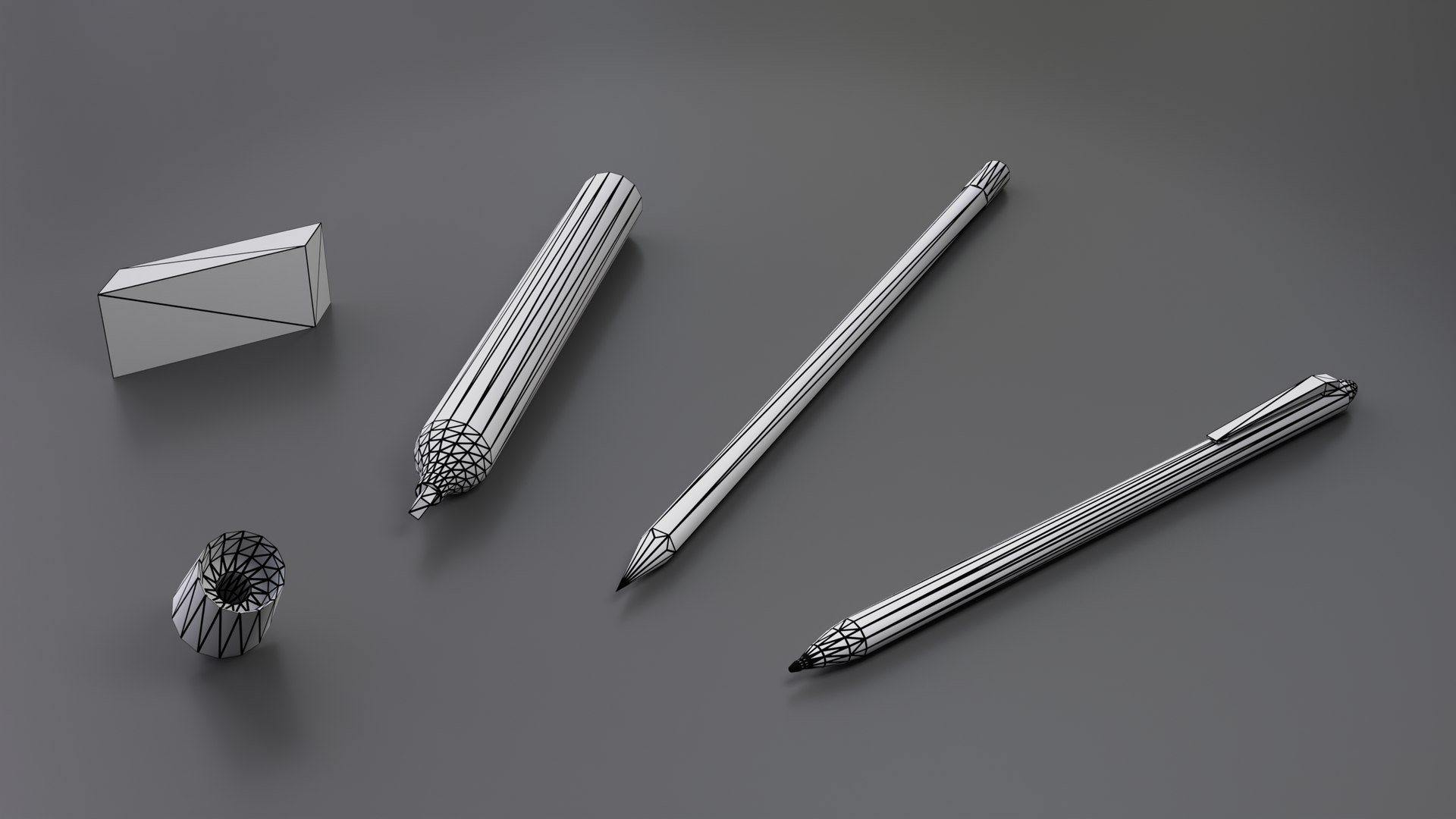 3D Writing Tool Set Pack - TurboSquid 1773387